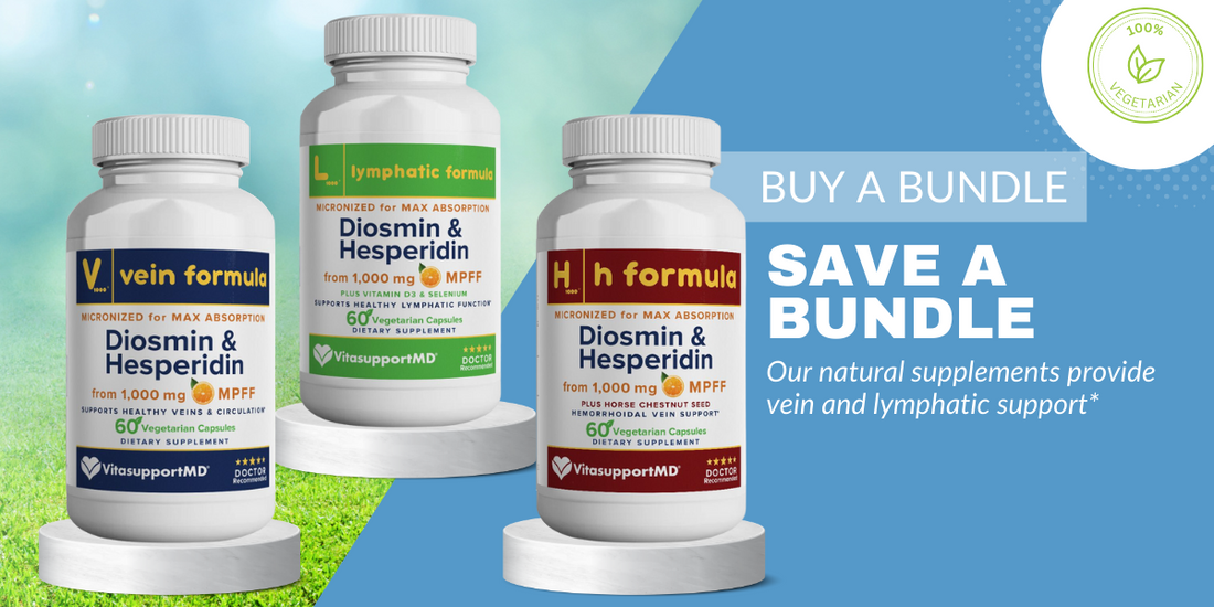 VitasupportMD Natural MPFF Supplements for Vein & Lymphatic Support